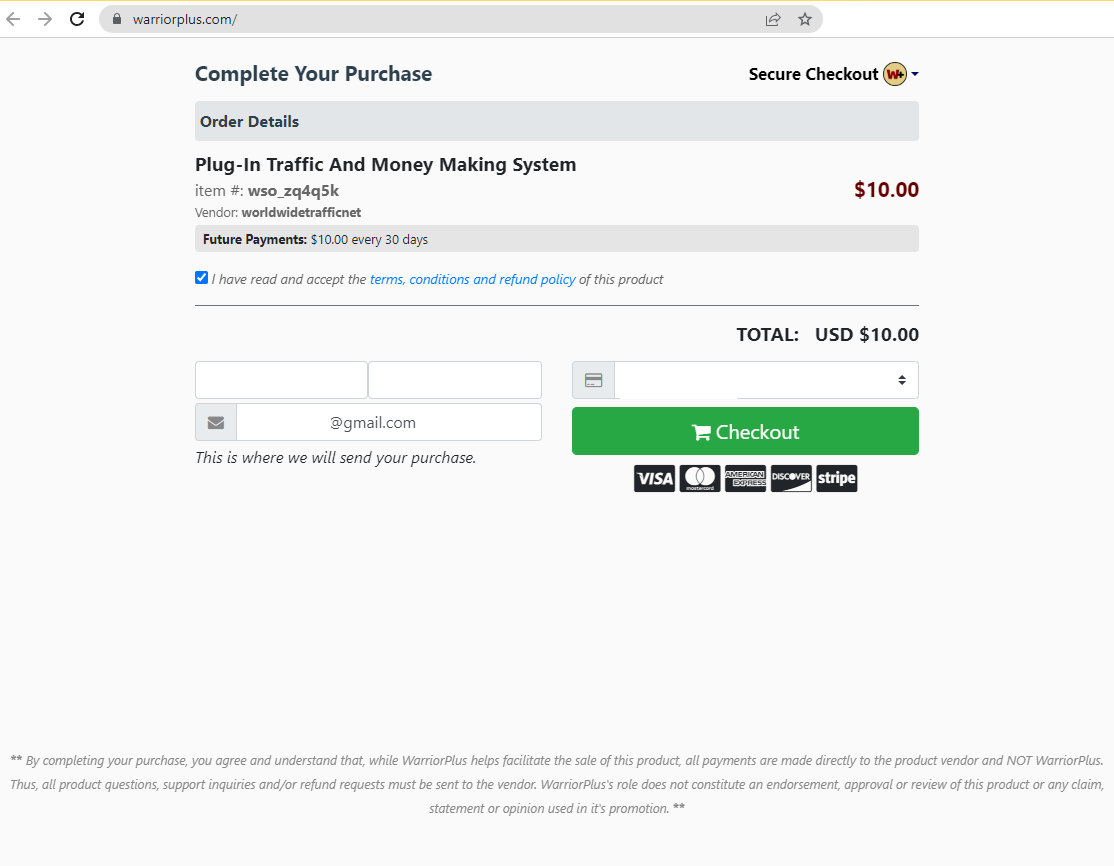 Como Registrarse en Easy Cash System de Warrior Plus